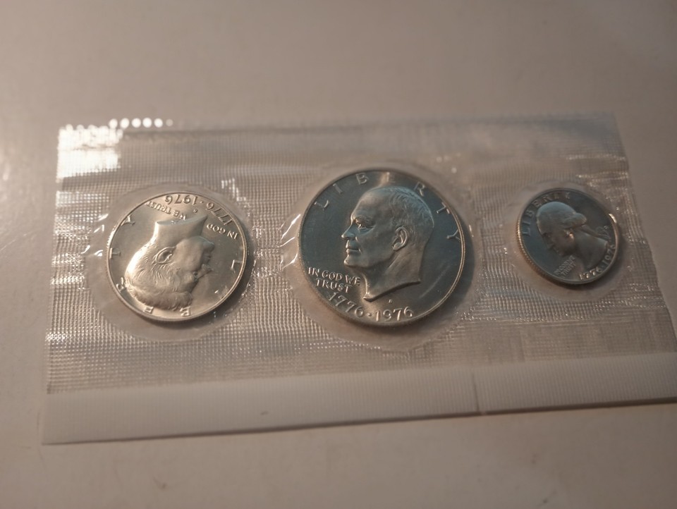 1776-1976 US Bicentennial Silver Proof 3 Coin Set w/COA | eBay