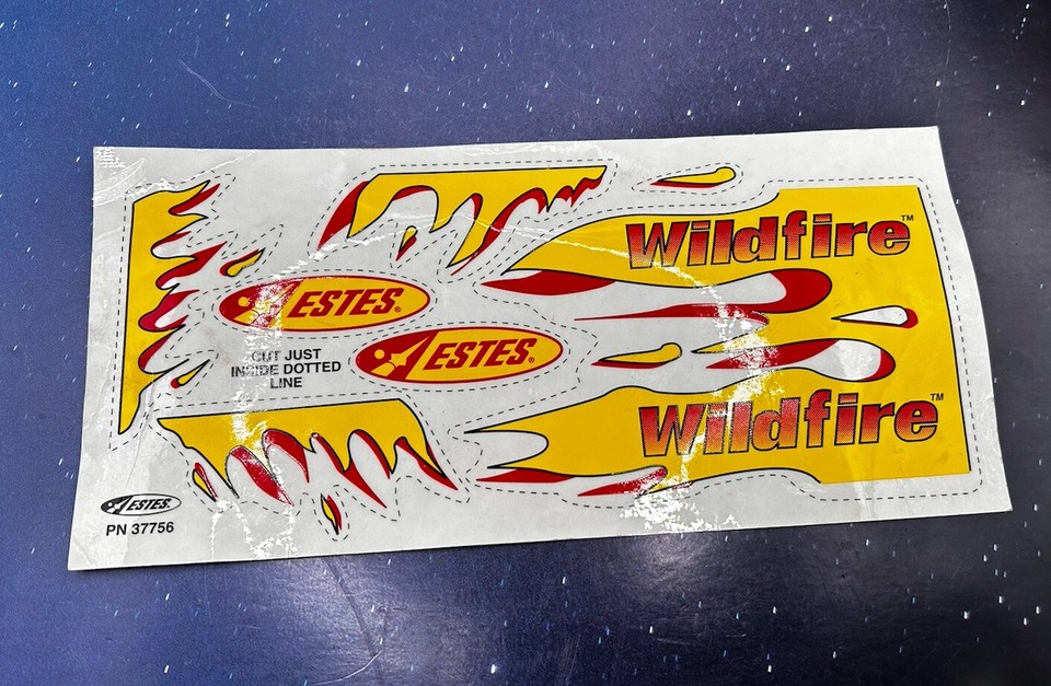Vintage Estes Wildfire Decals | eBay