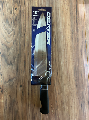 Dexter Russell 10" Black Cook's Chef's Knife Stain Free Carbon Steel ...