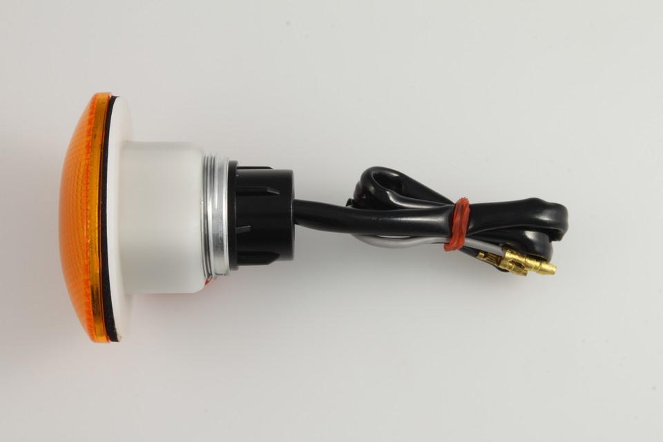 Flush Mount Amber Universal Motorcycle ATV Blinker Cateye Turn Signal ...