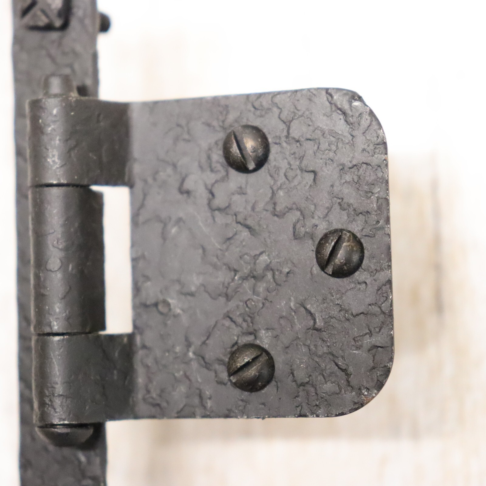 4PC Vintage Mckinney Forged Iron Semi-Concealed Hinges Cabinet Hardware ...