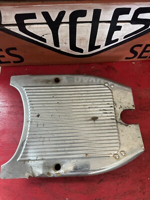 Harley OEM Panhead Shovelhead Ribbed Oil Tank Frame Cover 99D | eBay