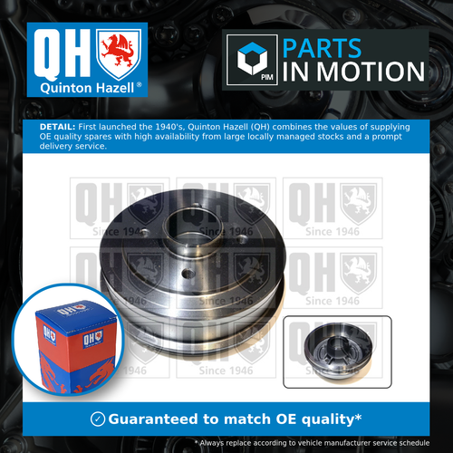 Brake Drum fits RENAULT R5 408, C409 1.7 Rear 87 to 90 QH 7700419824 ...