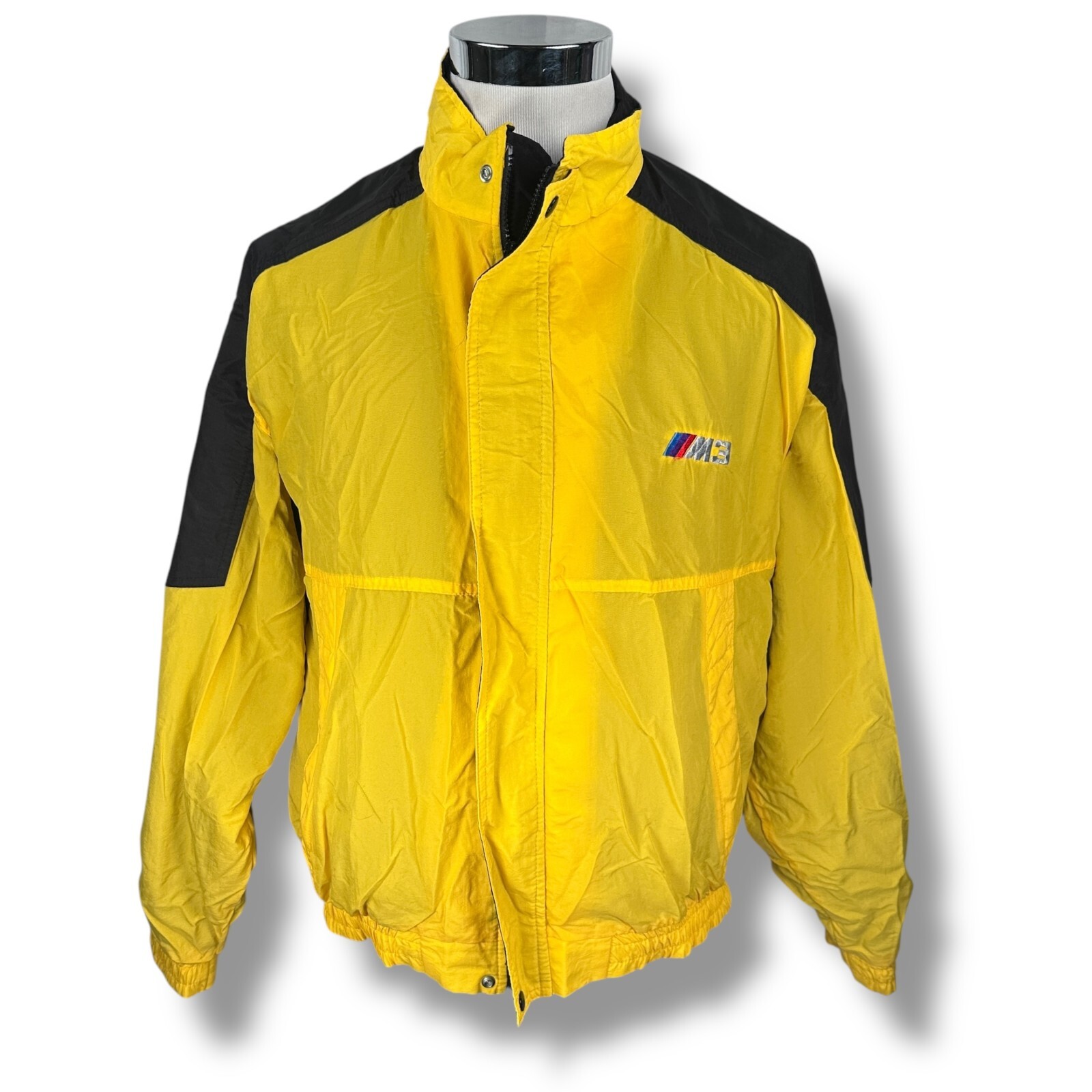 Vintage BMW M3 Motorsport Light Jacket Mens XL Yellow… - Gem