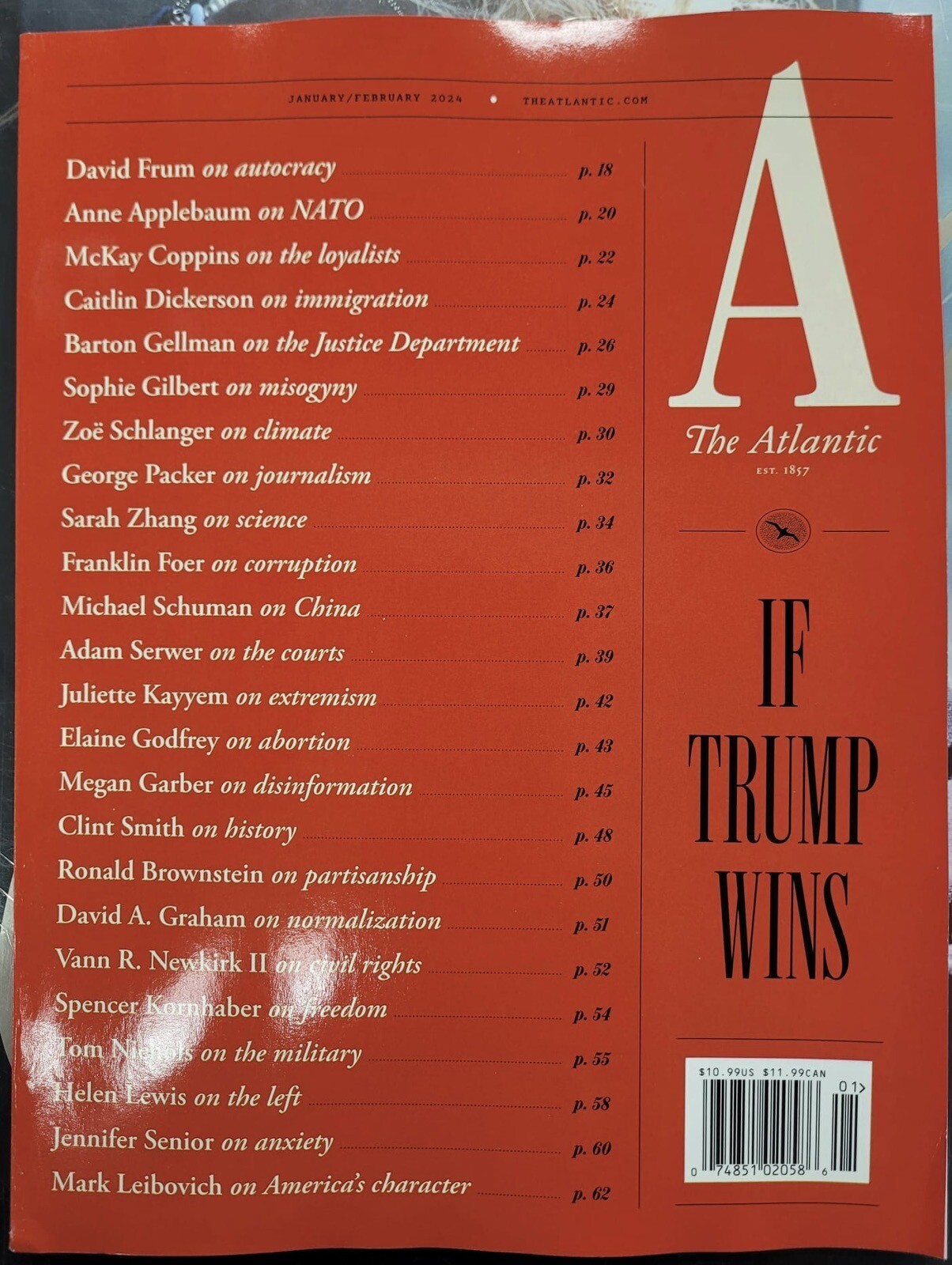 THE ATLANTIC MONTHLY MAGAZINE-JANUARY/FEBRUARY 2024-IF TRUMP WINS-BRAND ...