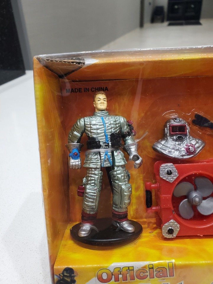 Manley Toys Official Firefighter Set Mini Plastic Figures with Hazmat ...