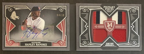 Hanley RAMIREZ🔥2016 Topps Museum Auto Quad Patch Booklet #PPAR-HR 4/10 ...