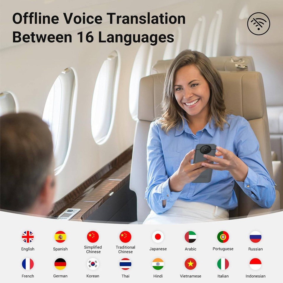 144 Language Translator Device Smart Two-Way Instant Ai Voice Photo ...