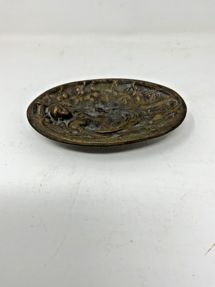Vintage Cast Pewter Risque Backside Dish Ashtray Free Ship | eBay
