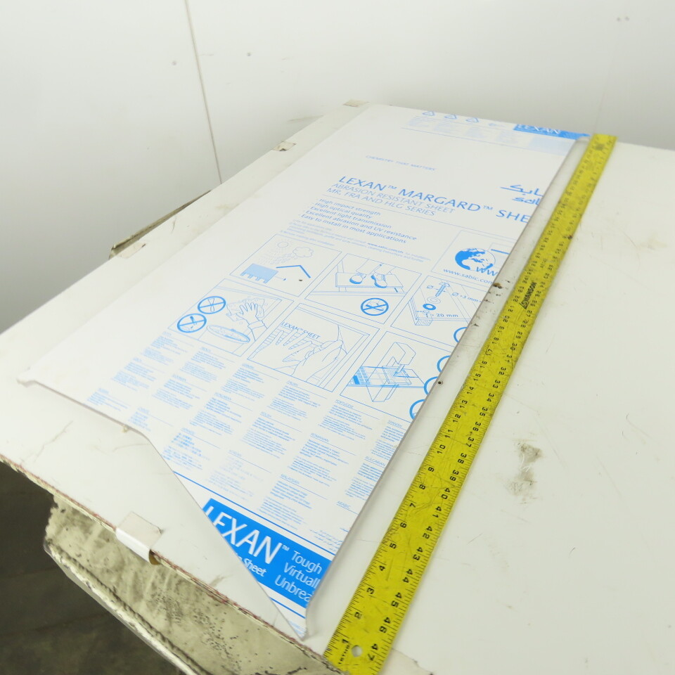 Lexan MR-10 Marguard 20"x42-1/2"x3/8" Scratch Resistant Polycarbonate ...