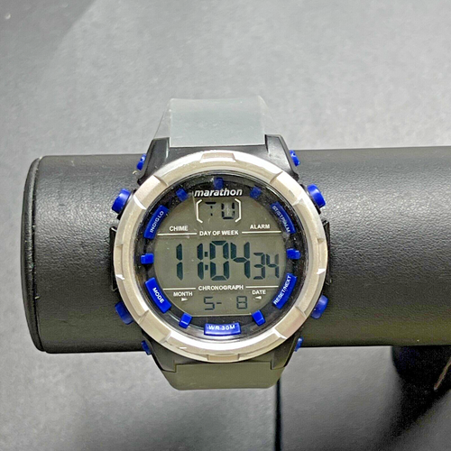 Timex Marathon Men's TW5M33000 Black WR30M Chronograph Digital Sport ...