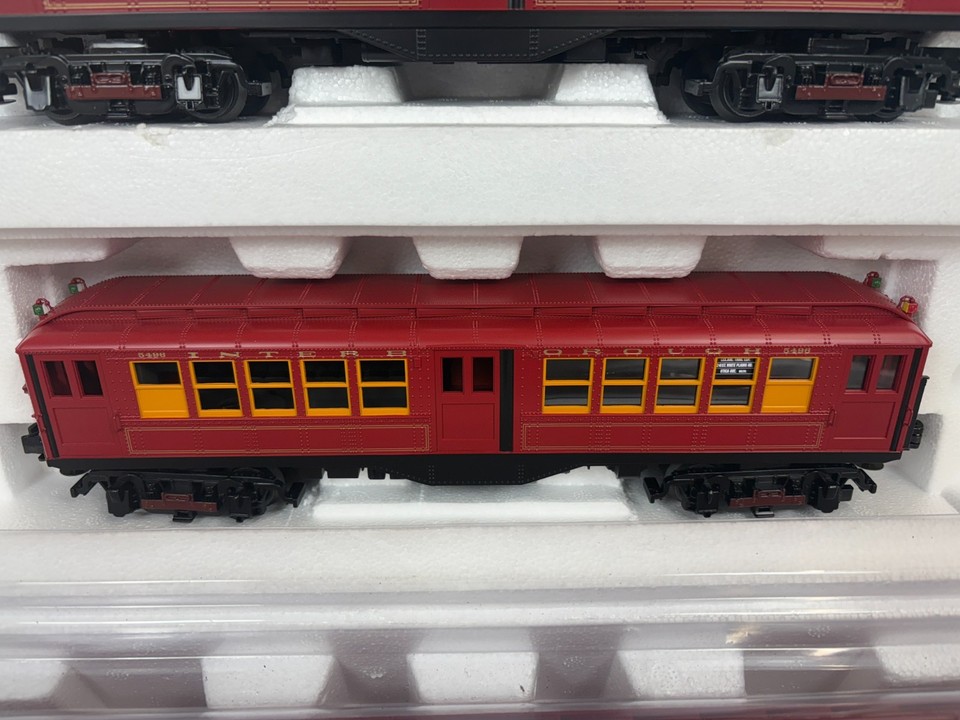 MTH Rail King 30-2448-0 Metropolitan (Red) 4-Car Lo-V Subway Set W/Loco ...