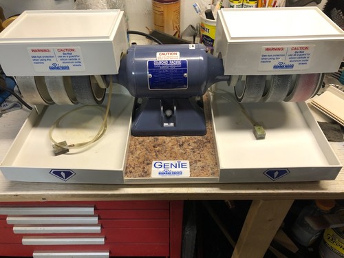 DIAMOND PACIFIC GENIE Cabbing Machine | Lapidary Rock Grinder Polisher ...