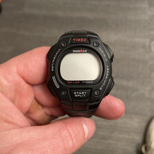 Timex Ironman WR100M Black Unisex 30 Laps Digital Water Resistant ...
