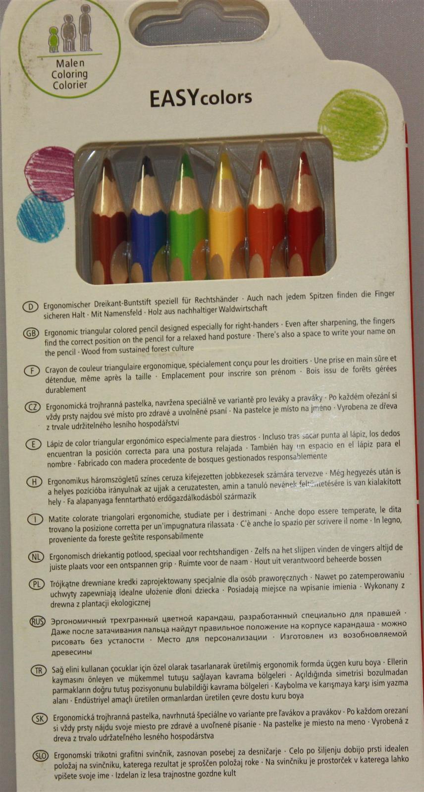 STABILO Easy Start Ergonomischer Dreikant Buntstift mit rutschfesten ...