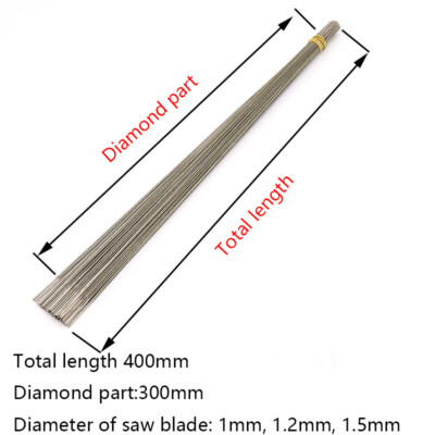 Quality 400mm Diamond Wire Saw Blade, Saw Rods for Cutting Jade Metal ...
