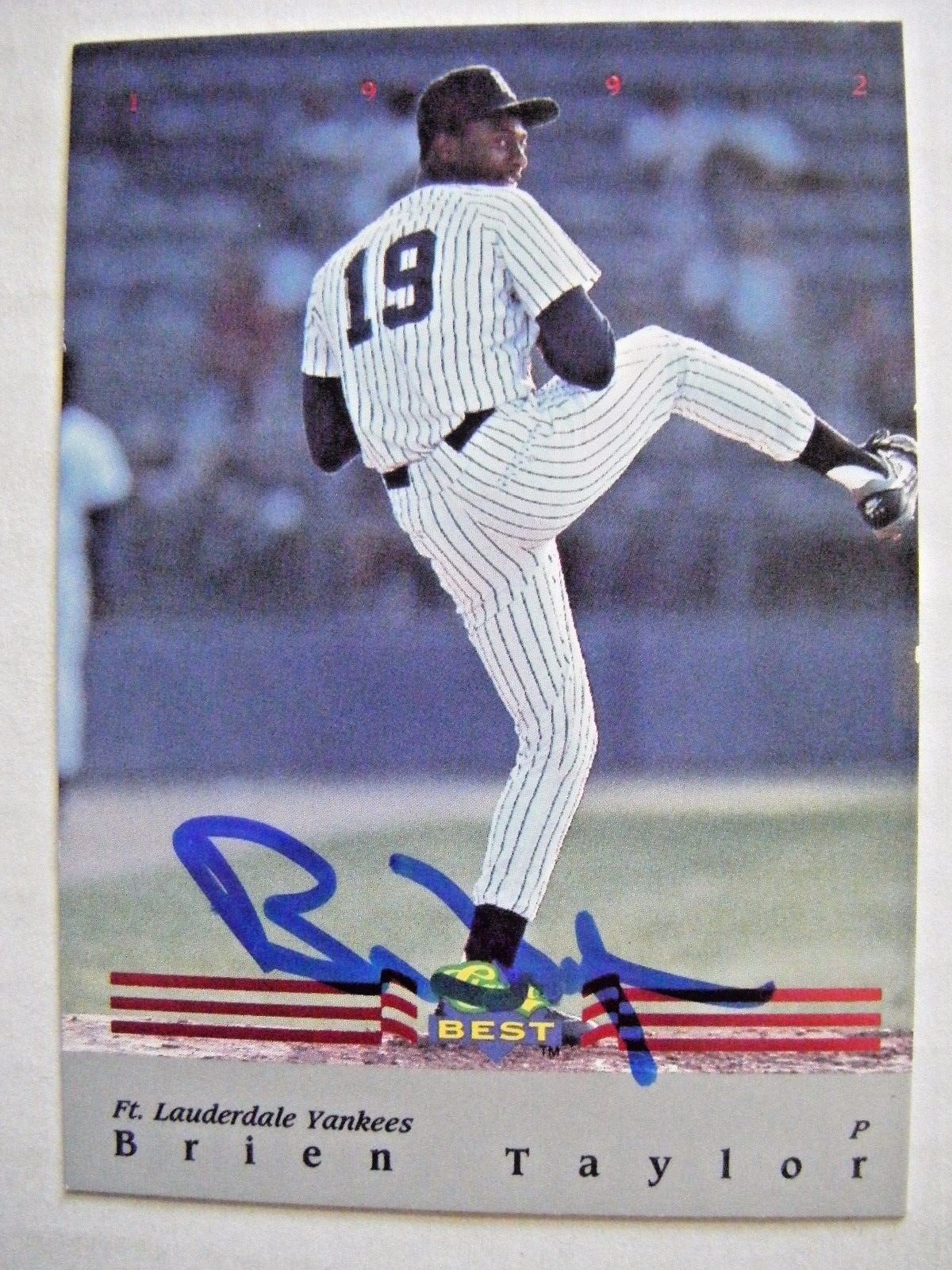 BRIEN TAYLOR signed RC YANKEES 1992 Classic Best baseball card AUTO ...