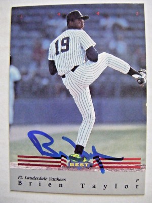 BRIEN TAYLOR signed RC YANKEES 1992 Classic Best baseball card AUTO ...