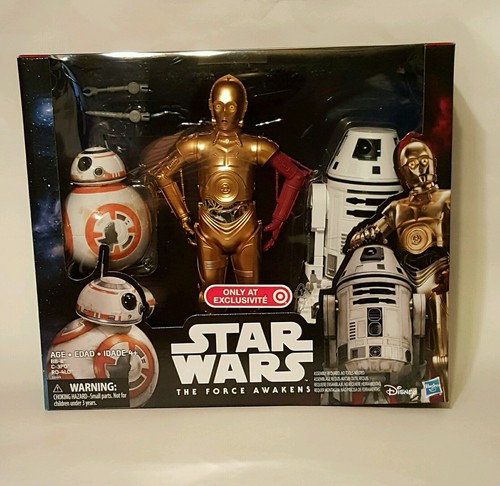 TARGET EXCLUSIVE STAR WARS THE FORCE AWAKENS 12" DROID 3-PACK BB-8 C ...