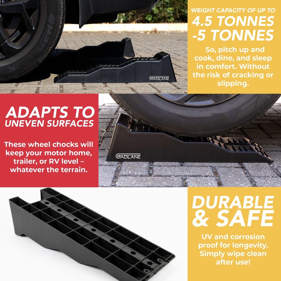 GADLANE Caravan Levelling Ramp Set Heavy Duty Motorhome 4.5 Tonnes ...
