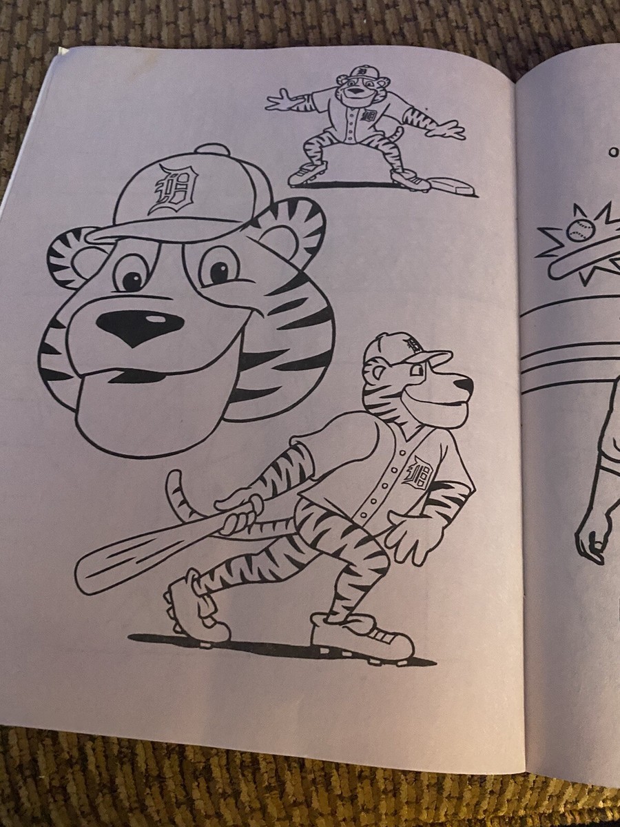 Detroit Tigers Paws Coloring Pages