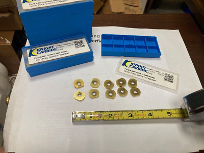 Pack of 10, Knight Carbide Drill Inserts, B-8681 C5TiN 15.6mm Round | eBay