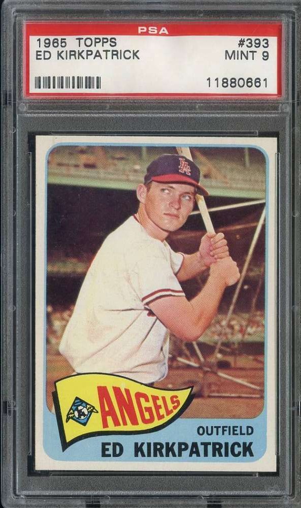 1965 TOPPS #393 ED KIRKPATRICK PSA 9 ANGELS *B65202 | eBay