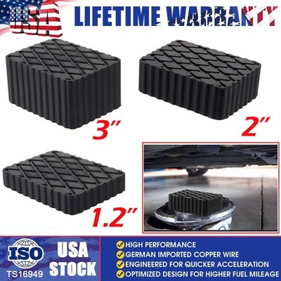 4X Solid Rubber Auto Lift Block Spacer Pad Heavy-Duty for Automobile ...