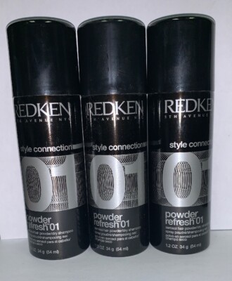 (3) REDKEN Style Connection Powder Refresh01 Aerosol Hair Powder/Dry ...