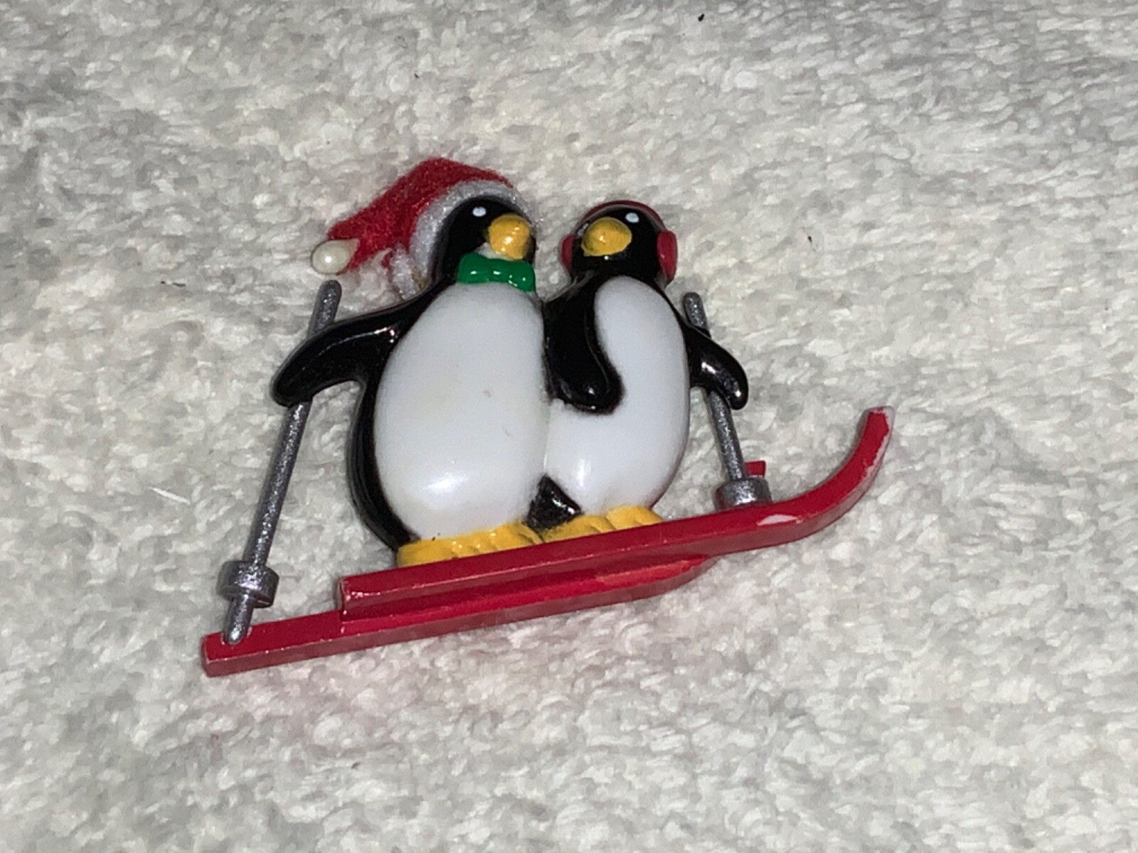 Penguin Couple Ice Skating Pin | eBay