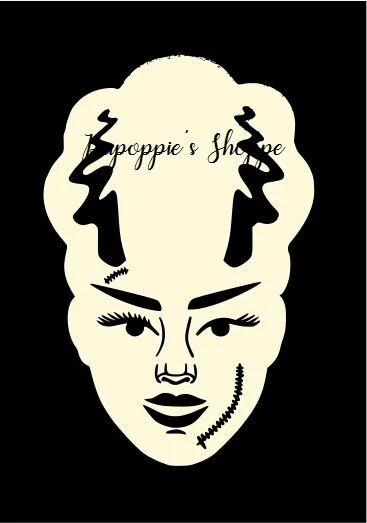Bride Of Frankenstein Stencil