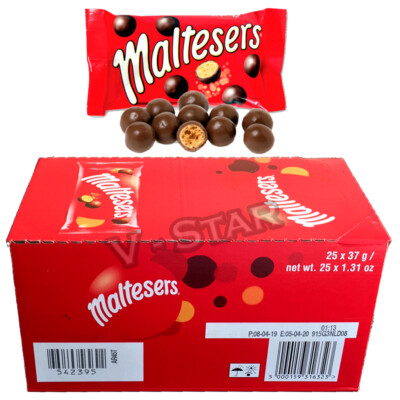 MALTESERS CHOCOLATE 25 x 37g BAGS FULL BOX 5000159316323| eBay