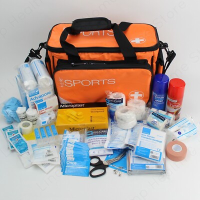 Advanced Sports First Aid Kit in Large Bag Football, Rugby, Netball ...