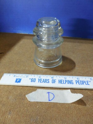 Clear Glass Hemingray 17 Vintage Electric Powerline Insulator, D | eBay