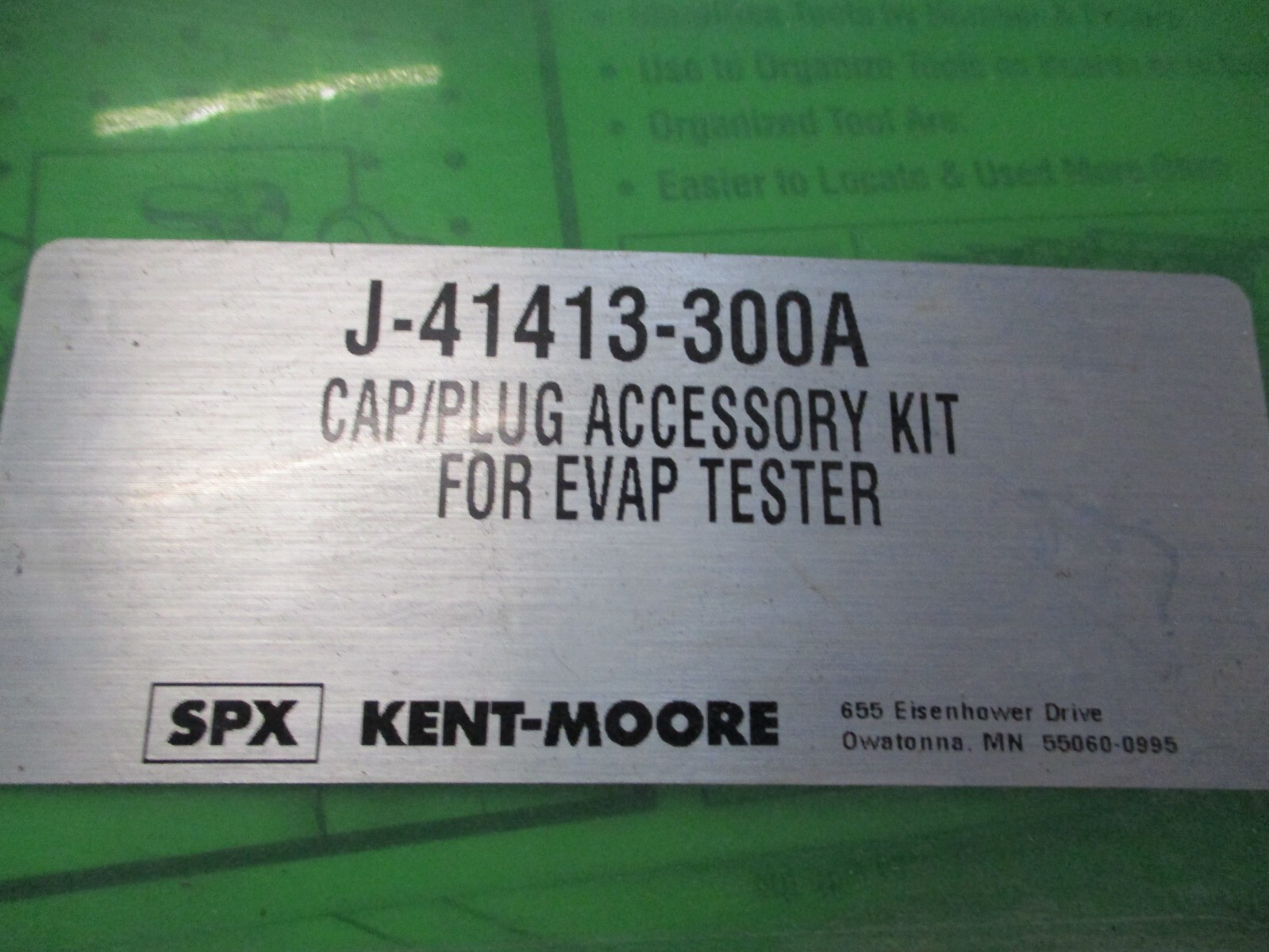 Kent Moore Cap Plug Accessory Kit for EVAP Tester J-41413-300a W ...