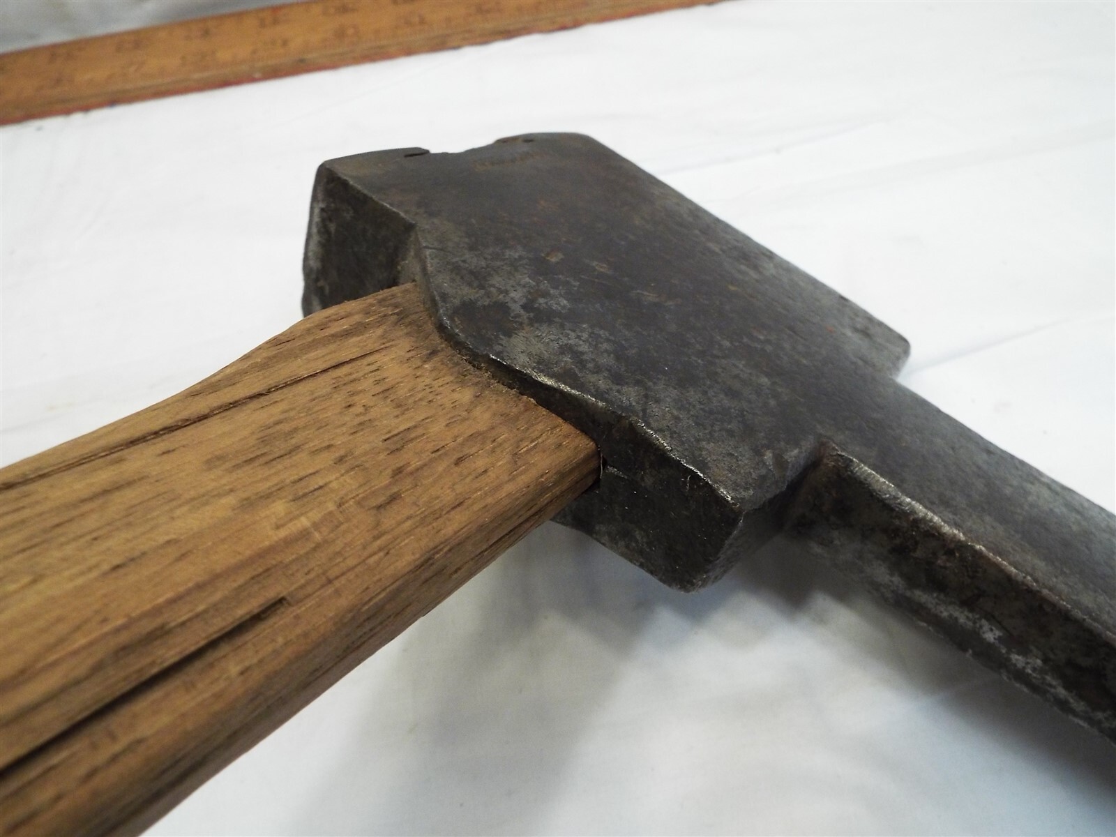 Antique Hand Forged Mortising Axe Wood Tool Mortise Ax Mellinger ...