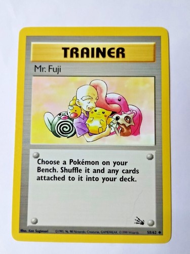Pokémon TCG Mr. Fuji Fossil 58 Regular Unlimited Uncommon ...