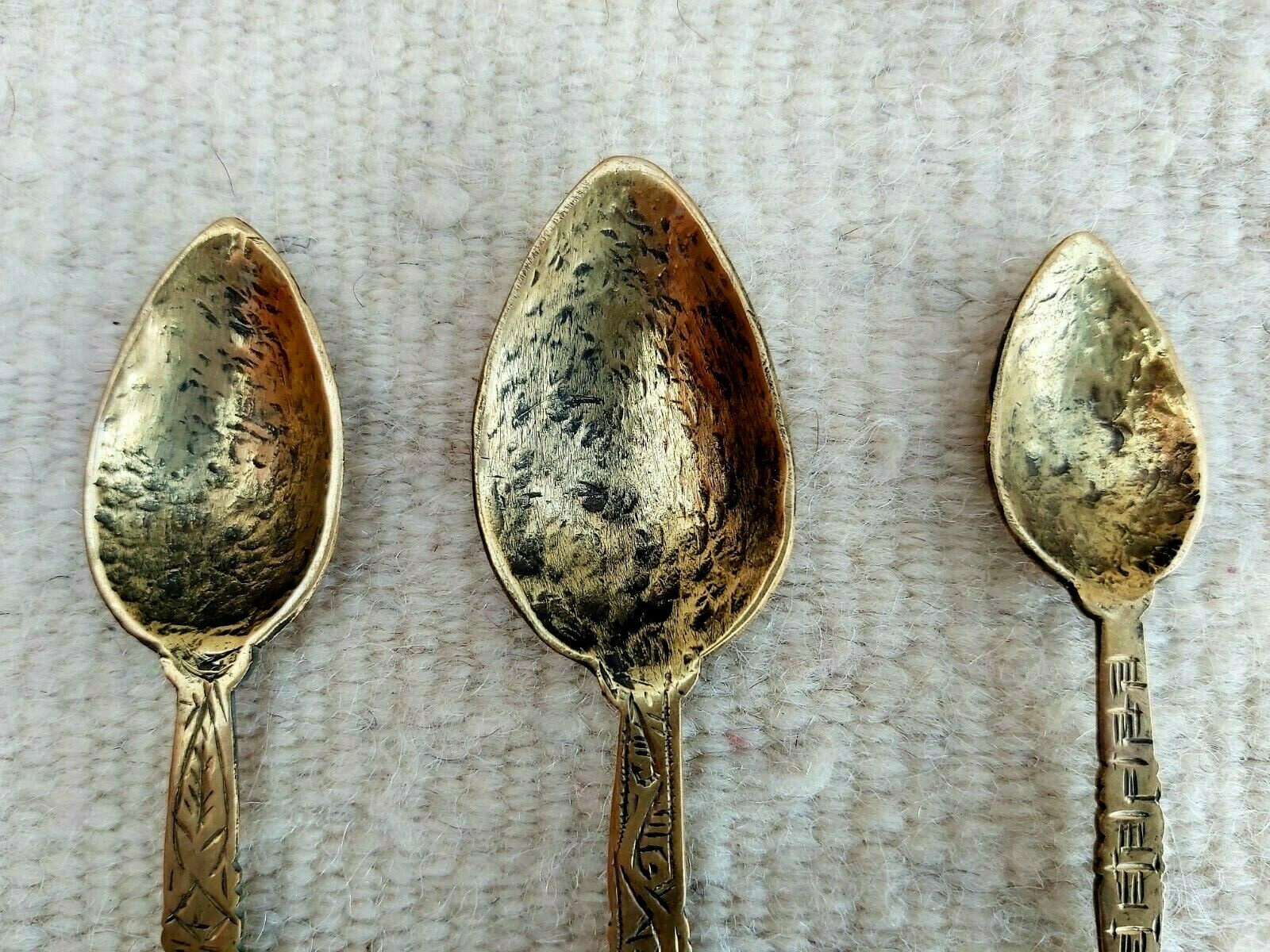 Extremely Rare Ancient Bronze Spoons Viking Artifact Authentic Museum ...