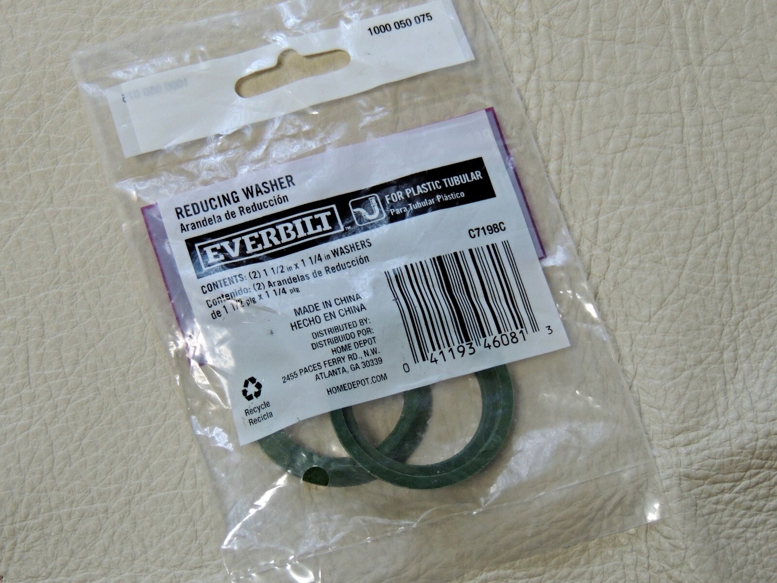 Everbilt 1-1/2"x 1-1/4" Sink Drain Pipe Rubber Reducing Washer for ...