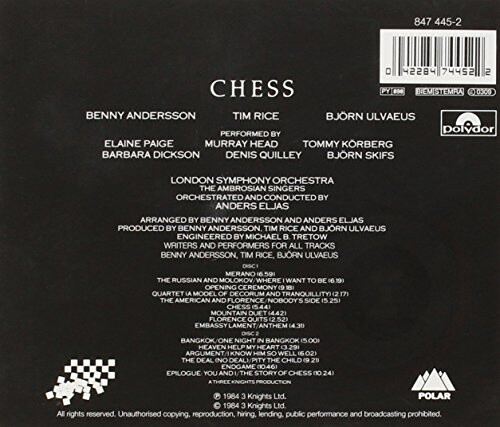 Chess Original Cast Recording by Chess 42284744522 | eBay