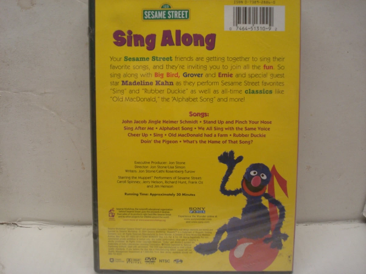 Sesame Street Sing Along Dvd