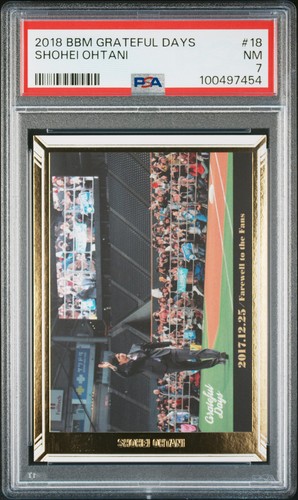 2018 BBM GRATEFUL DAYS #18 SHOHEI OHTANI ROOKIE RC PSA 7 | eBay