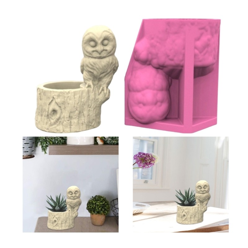 Silicone Plant Pots Mould Silicone Texture for Concrete Casting Craft ...