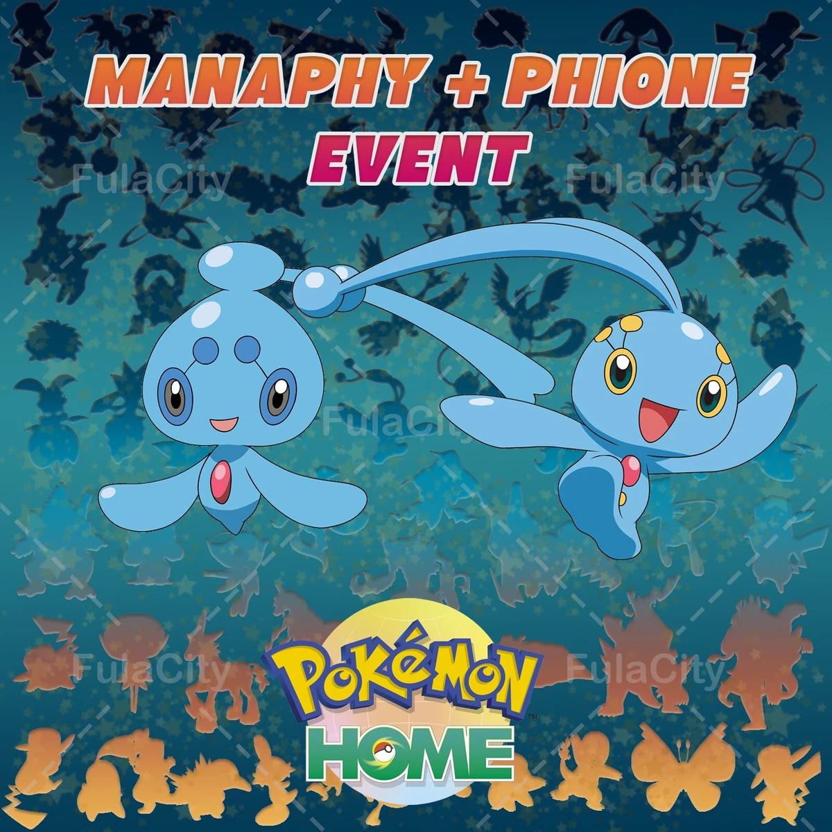 Manaphy And Phione Wallpaper