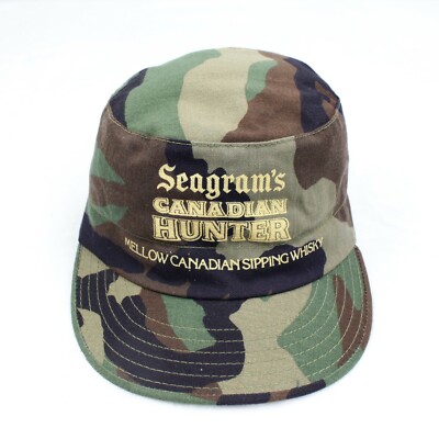 Seagram's Canadian Hunter Hat Mellow Canadian Sipping Whisky Camo ...