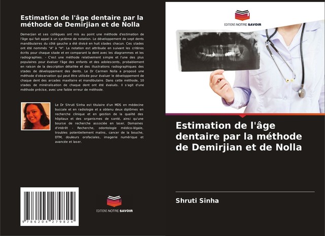 Estimation de L'âge Dentaire Par la Méthode de Demirjian Et de Nolla ...