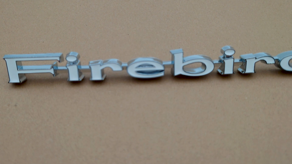 2Pc Silver Fits 1967-69 Firebird Trans Am Front Fender Emblem Badge ...