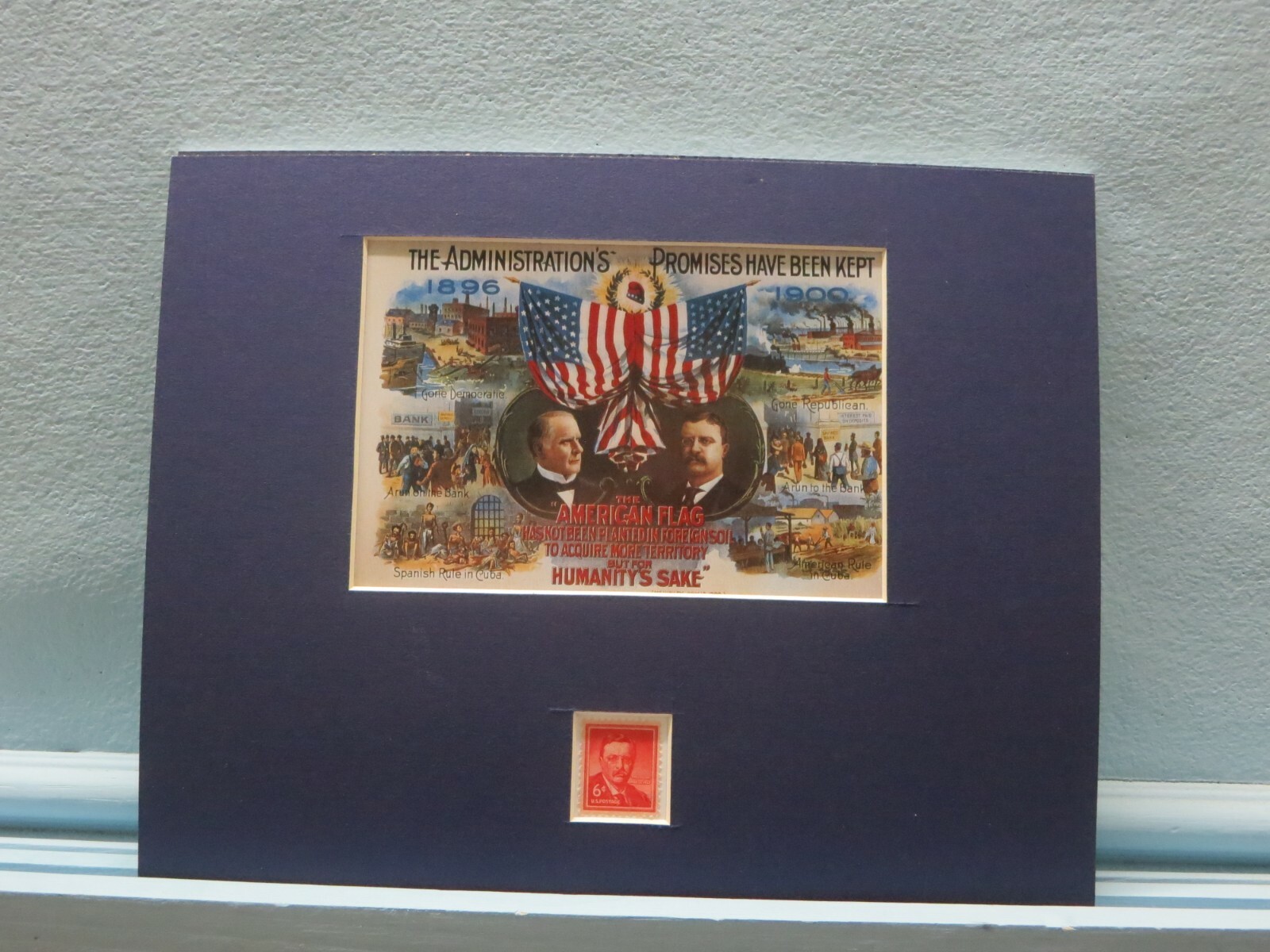 1900 Running Mates William McKinley & Teddy Roosevelt & the T ...
