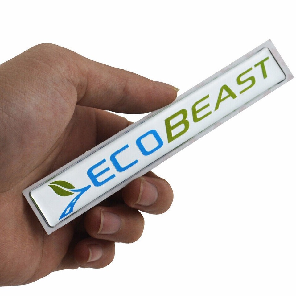 Pair ECOBEAST Ecoboost Fender Badge 3D Emblem Sticker For 2011-2014 ...