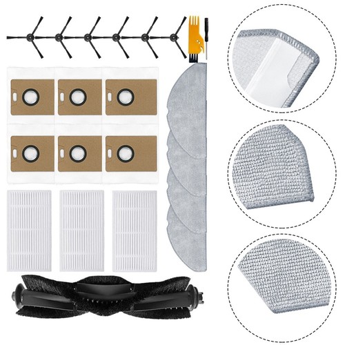 For Tapo RV30 Max Plus RV20 Max Plus Robot Vacuum Dust Bag Filter Brush ...